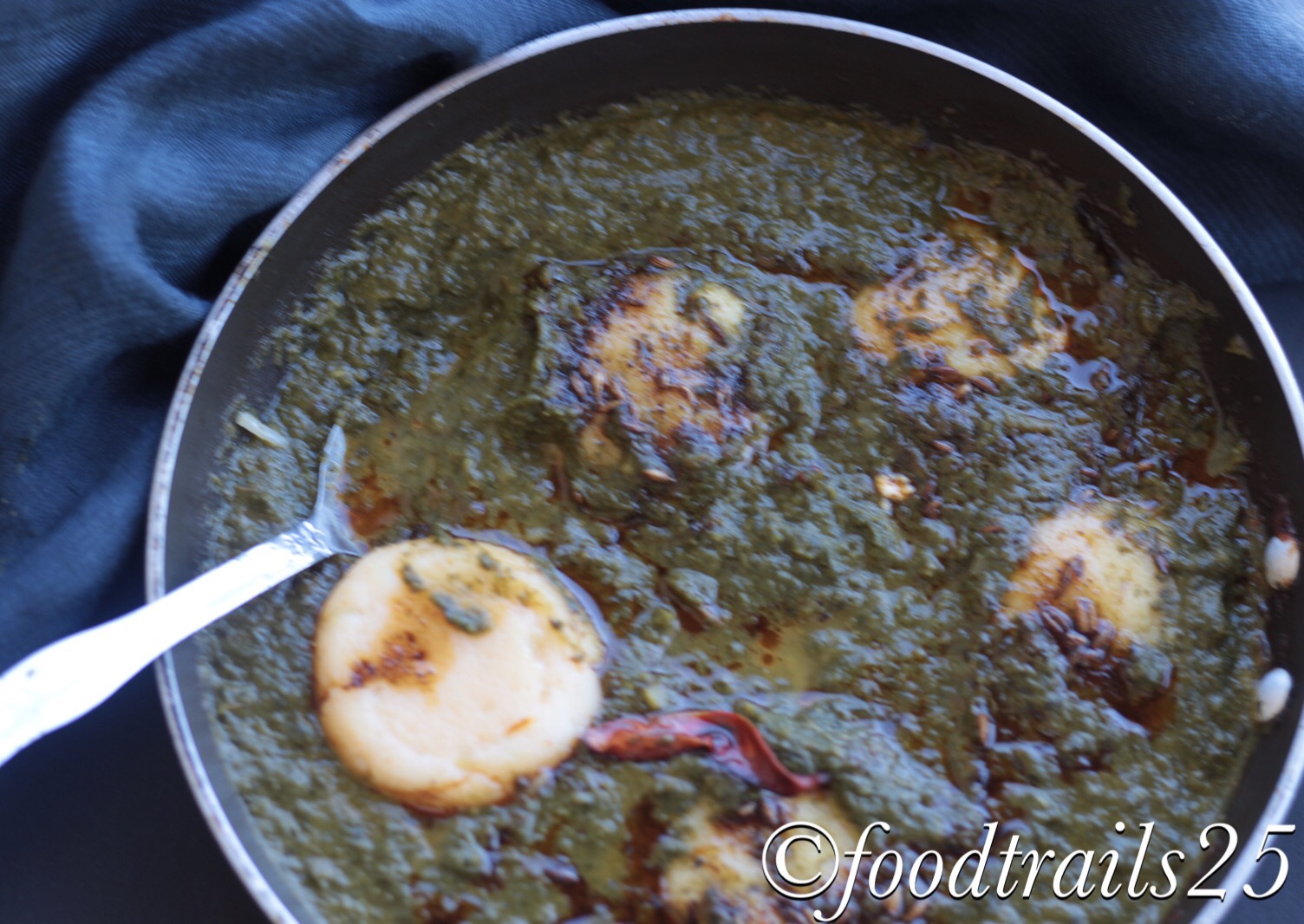 Kale and Spinach Saag with Paneer Koftas - Food Trails